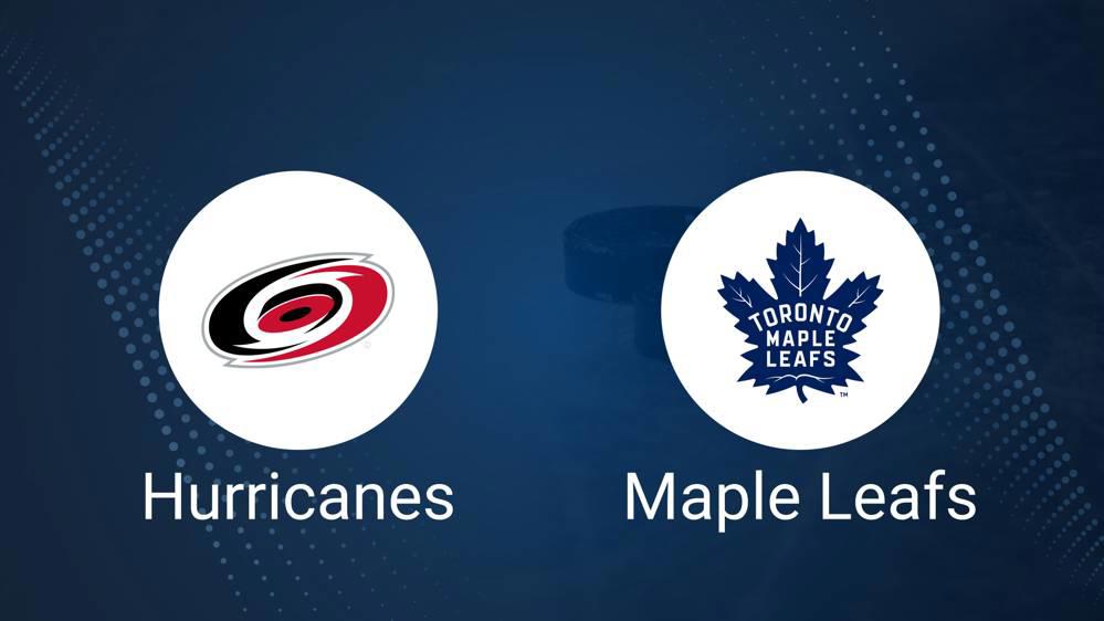 How to Pick the Hurricanes vs. Maple Leafs Game with Odds, Spread ...